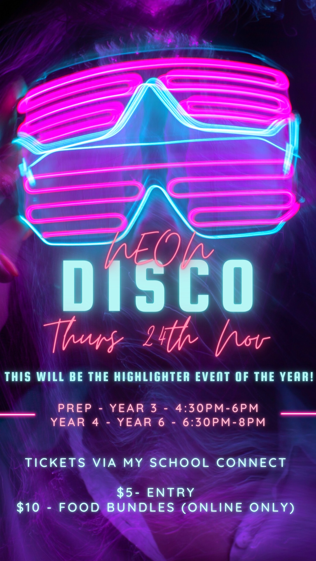 Mudgeeraba State School – Neon Disco - My School Event
