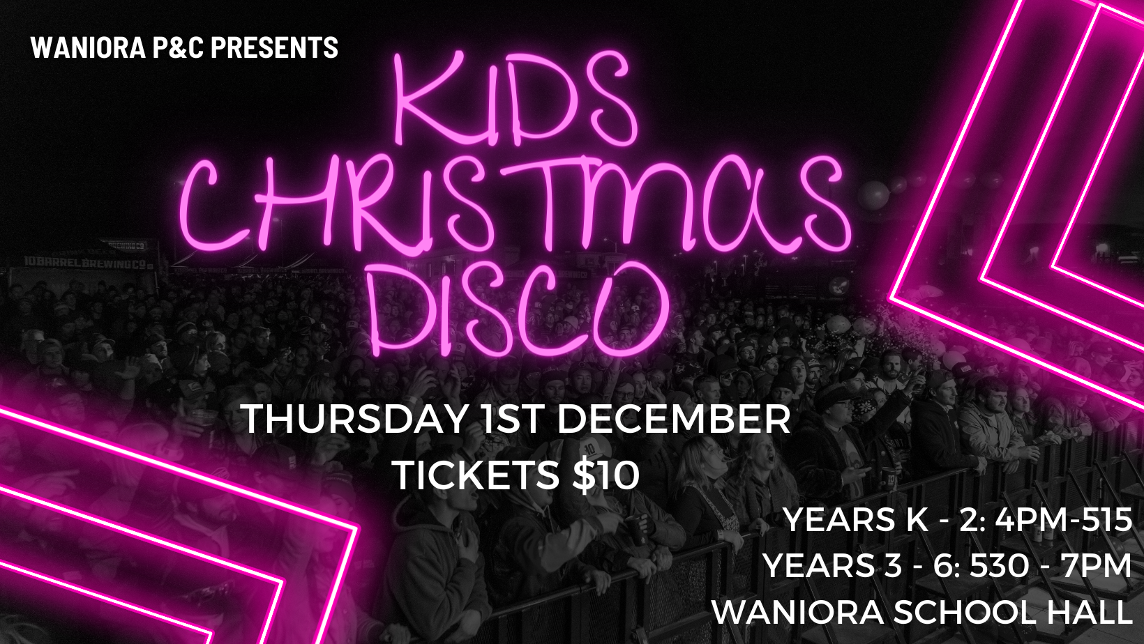 Waniora P&C Kids Disco – My School Event