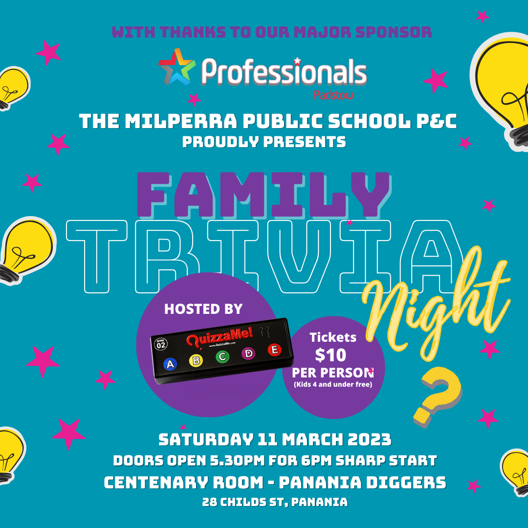 P&C Family Trivia Night - My School Event